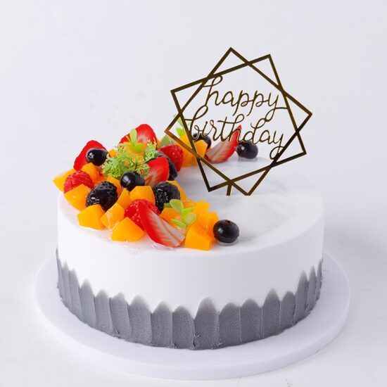 Tempting Fruit Birthday Cake - Cake House Online